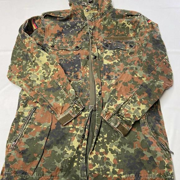Jackets & Coats | Mens Miilitary Multicolor Camo Vintage German Field ...